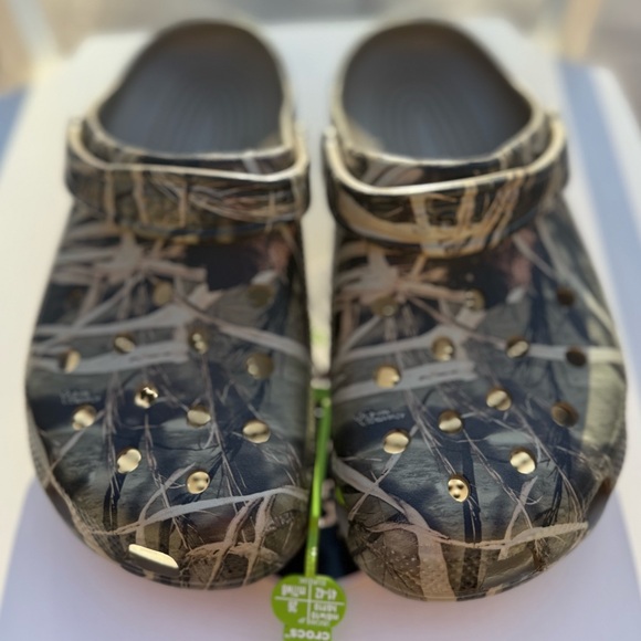 CROCS | Shoes | New Crocs Classic Camo Clogs With Tags W M8 | Poshmark